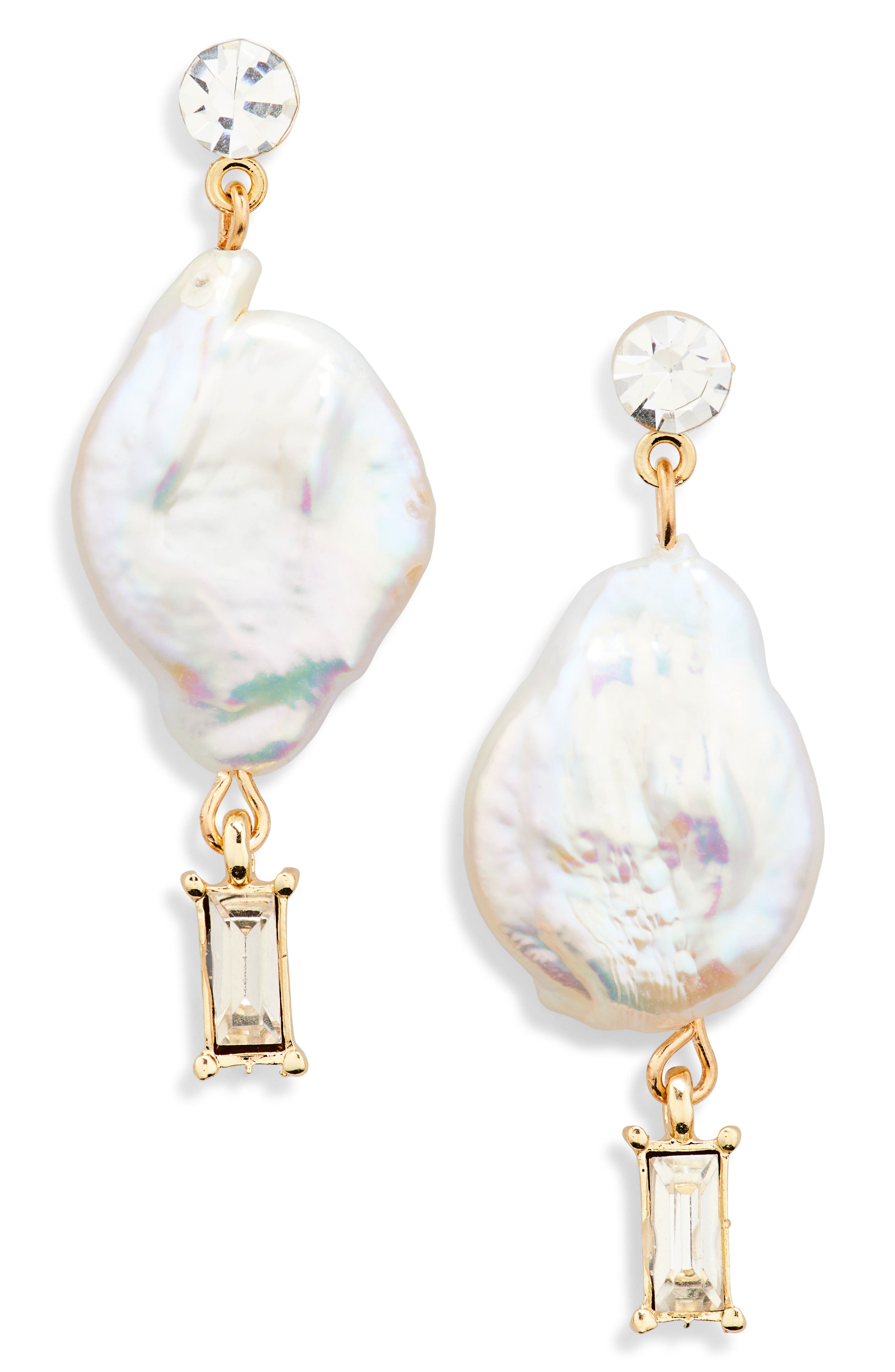 Cara Crystal & Keshi Pearl Drop Earrings | Nordstromrack