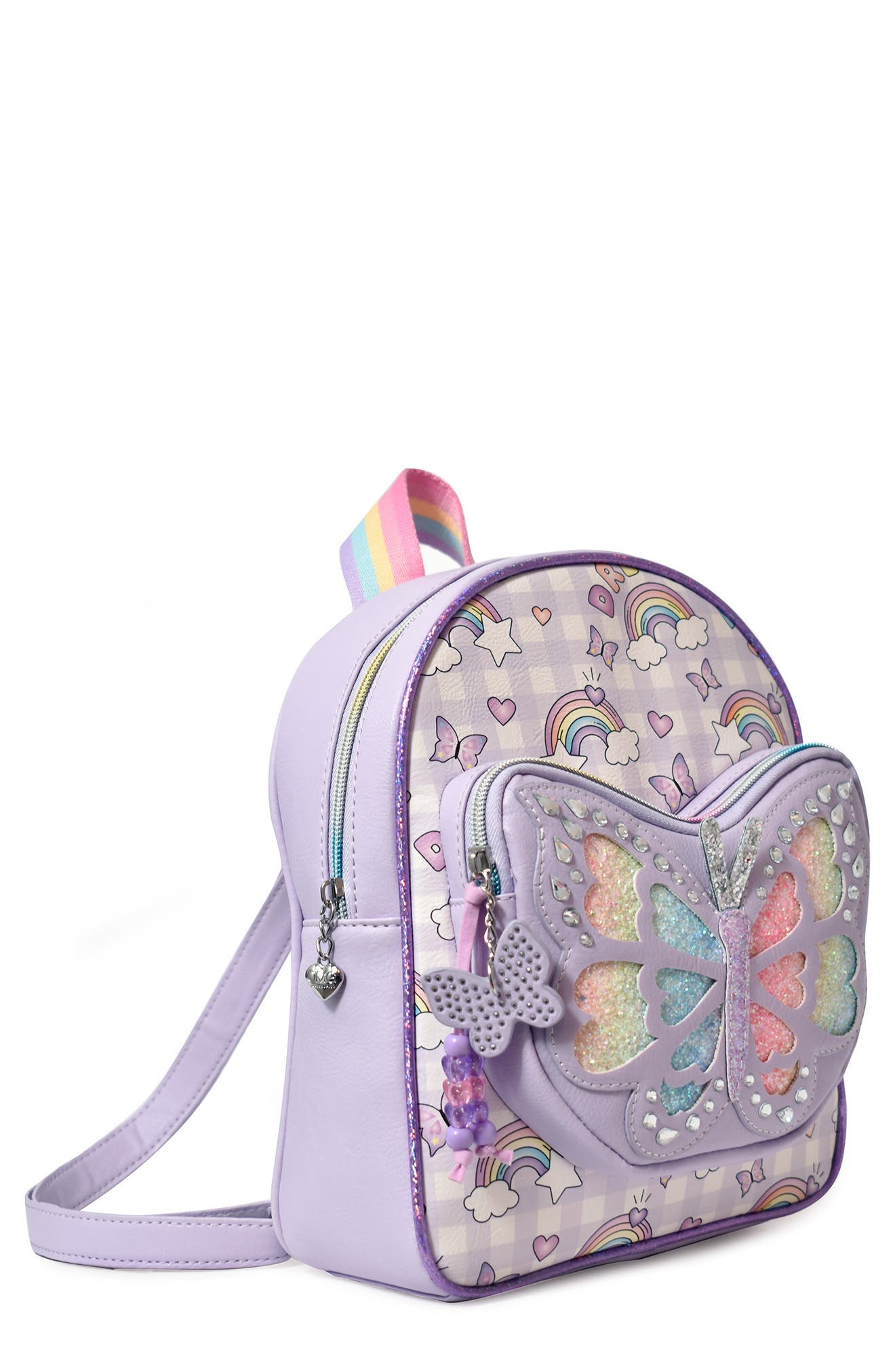OMG Accessories Lasercut Ombrè Glitter Butterfly Backpack | Nordstromrack