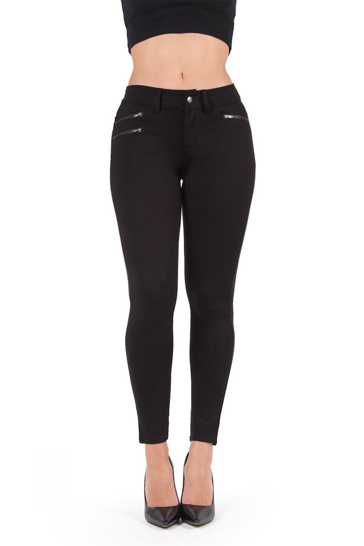 MeMoi Diagonal Zip Leggings | Nordstromrack