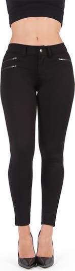 MeMoi Diagonal Zip Leggings | Nordstromrack