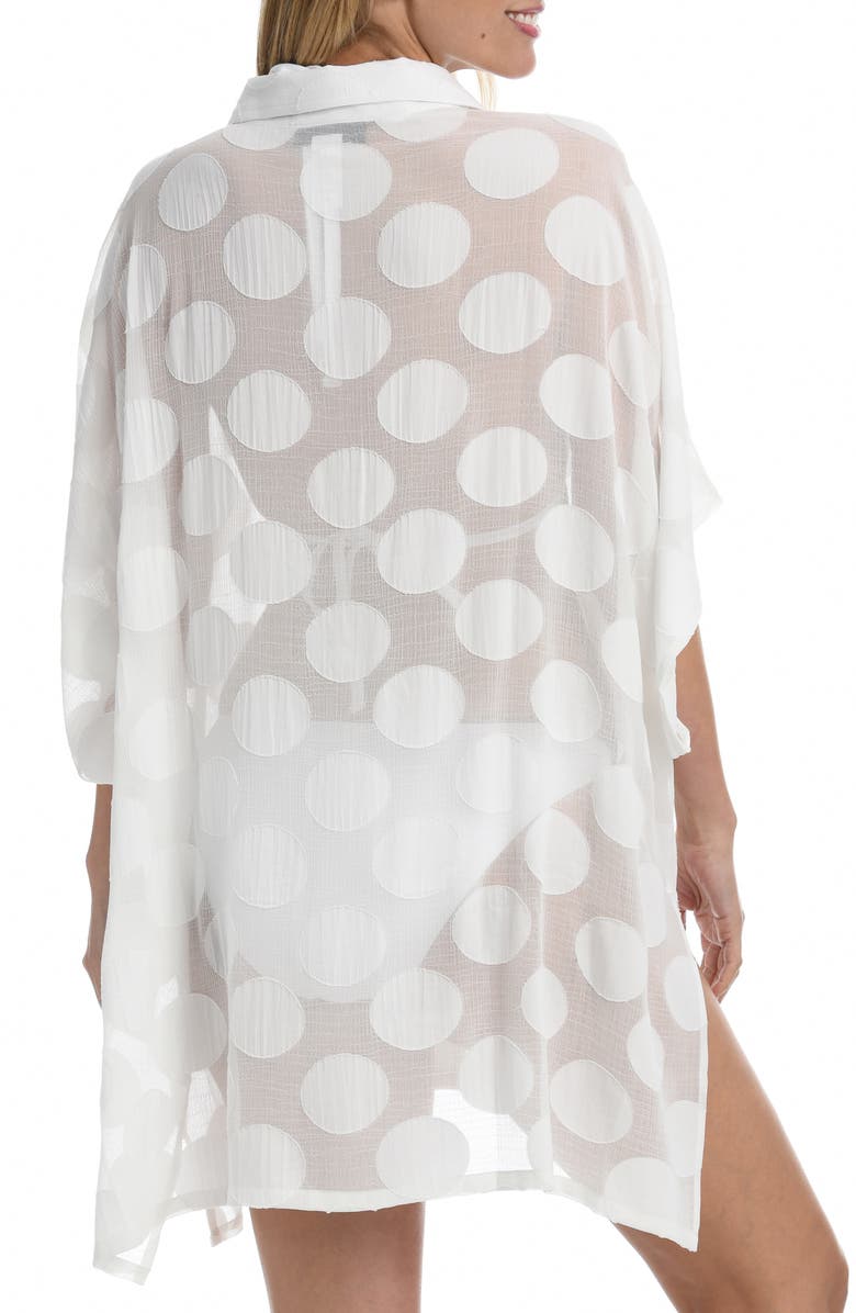 La Blanca Mod For Dot Convertible Cover-Up Shirtdress | Nordstromrack