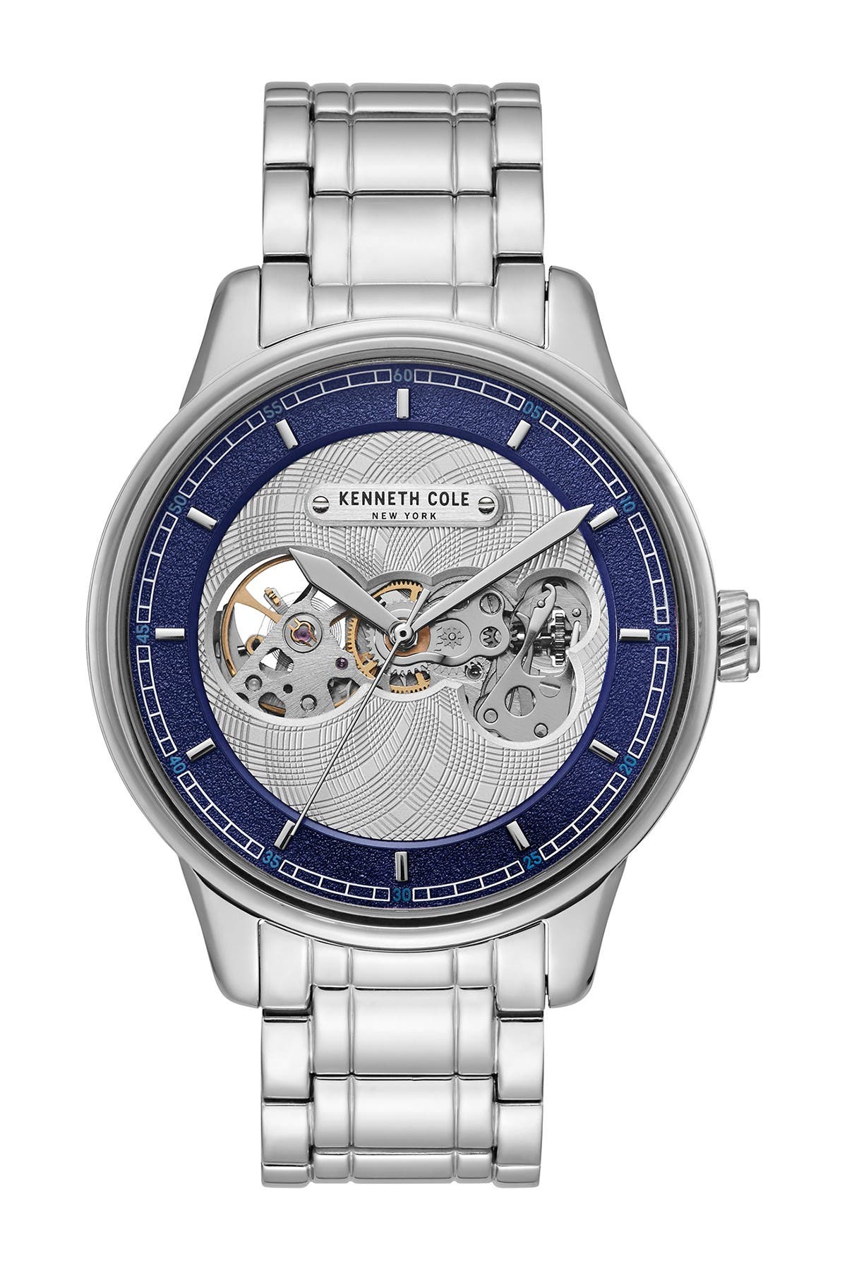 Kenneth Cole New York Men's Automatic Bracelet Watch, 44.5mm ...
