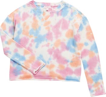 Design History Kids' Tie Dye Notch Collar Pullover | Nordstromrack