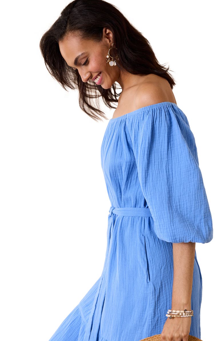 Tommy Bahama Coral Isle Off the Shoulder Midi Dress | Nordstromrack