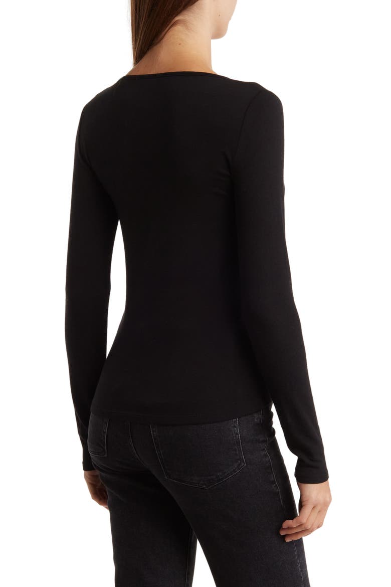 Deep V-Neck Long Sleeve Top (Women) | Nordstromrack