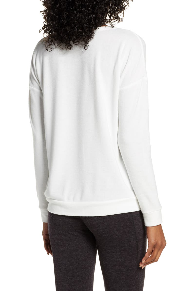 PJ Salvage Wild Heart Meow Print Long Sleeve Top | Nordstromrack