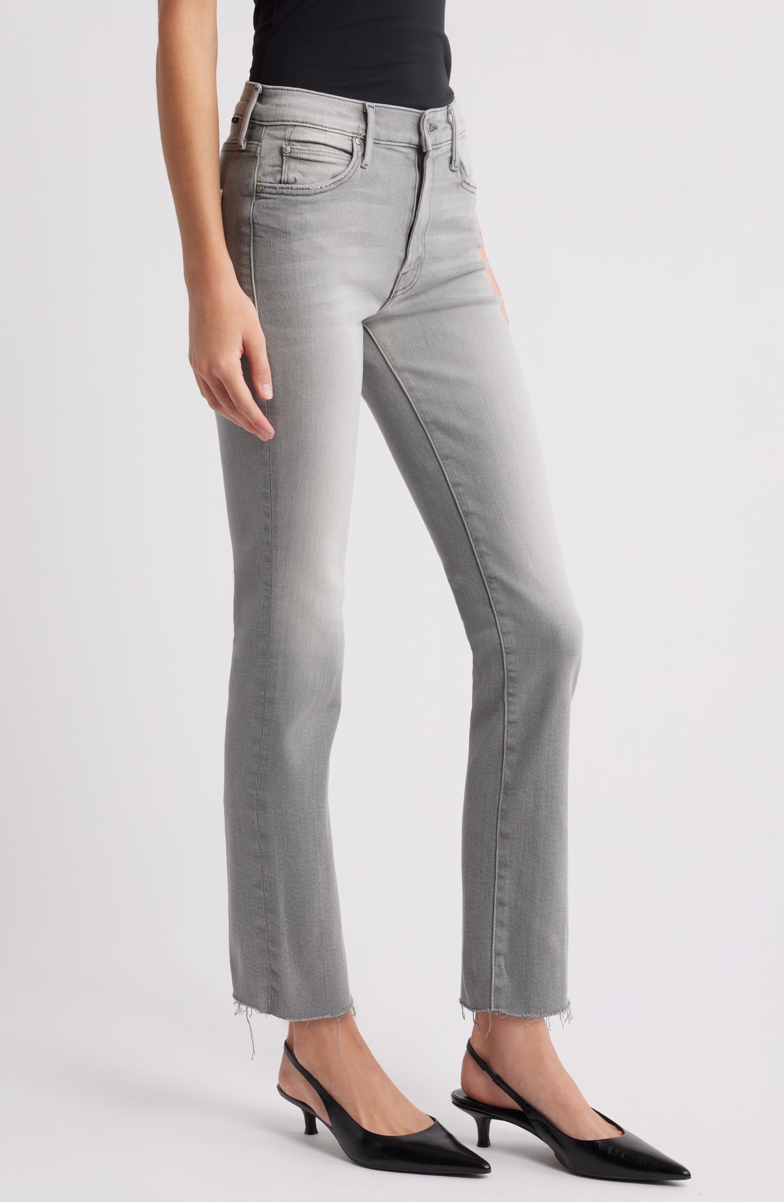 MOTHER The Rascal Frayed Ankle Slim Jeans | Nordstrom