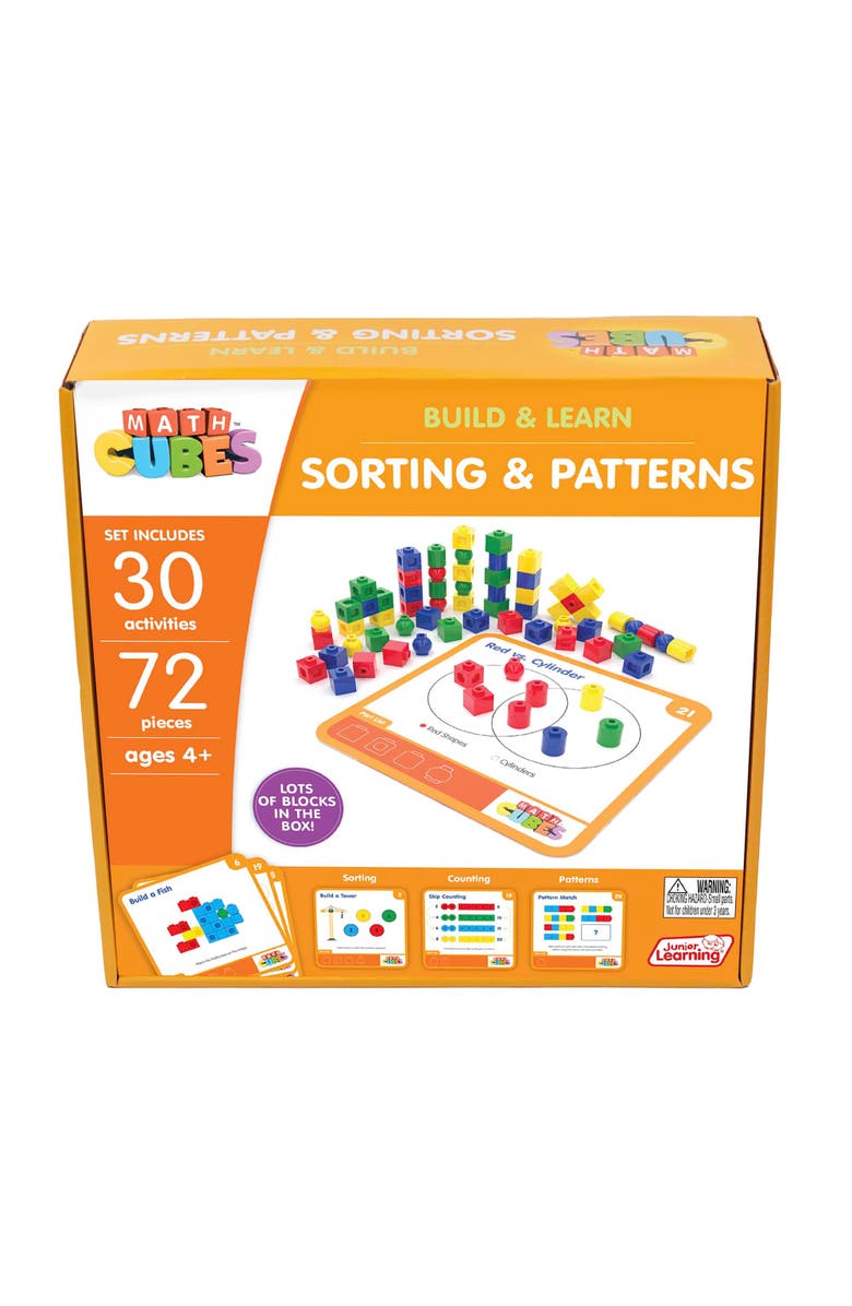 Junior Learning 30 Mathcubes Sorting and Patterns Activity Set, Ages 4+ | Nordstrom