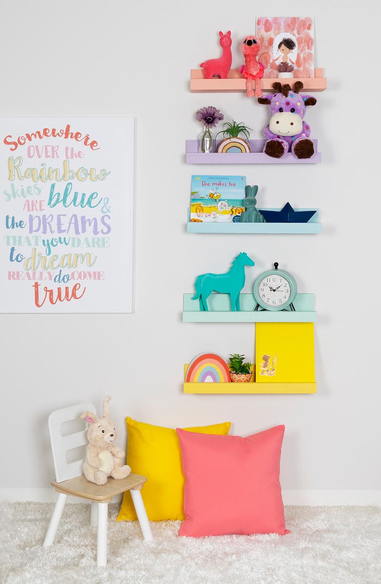 STRATTON HOME DECOR Light Blue Floating Wall Shelf | Nordstromrack