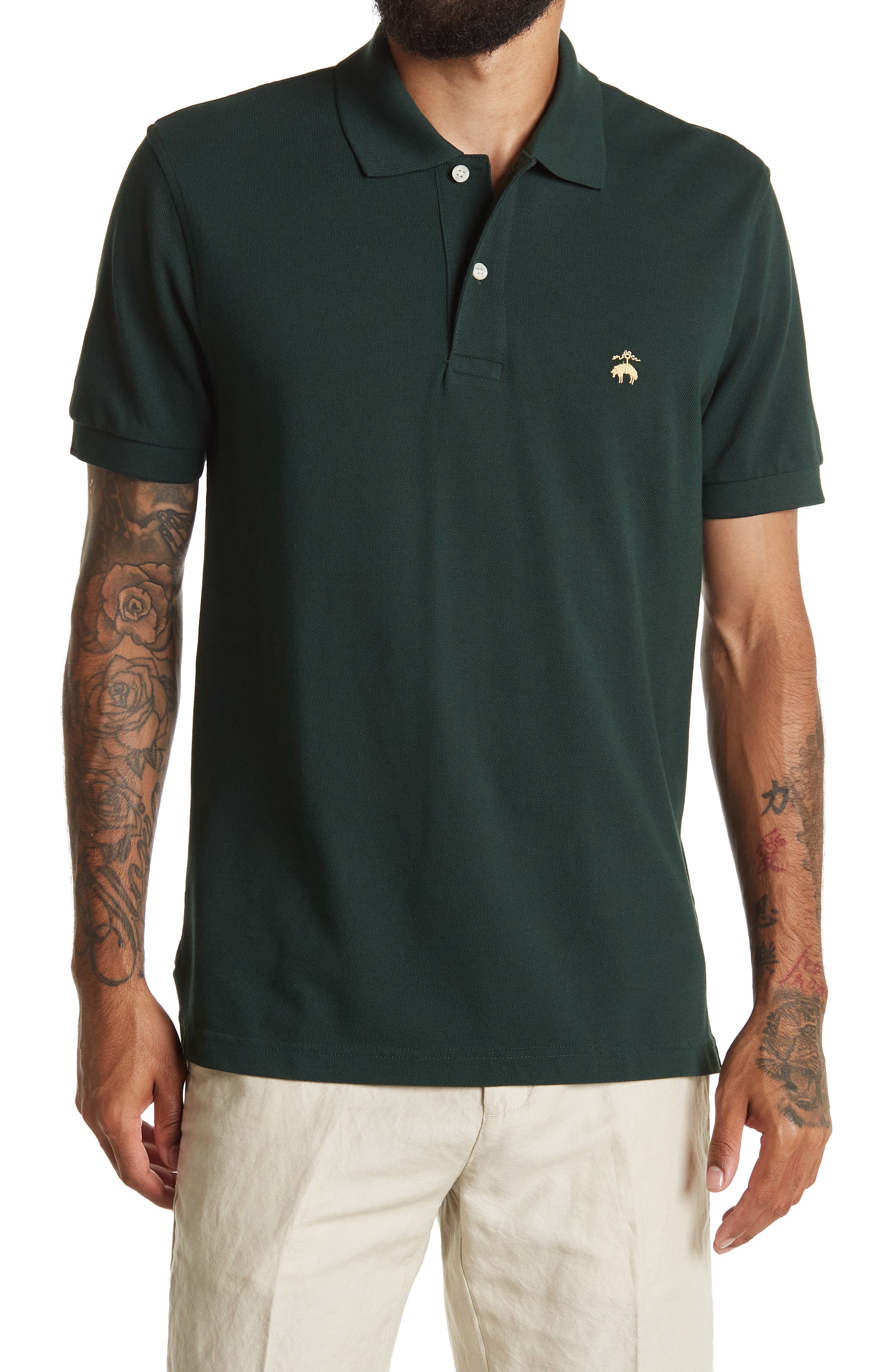 Brooks Brothers Basic Pique Knit Cotton Polo Shirt | Nordstromrack