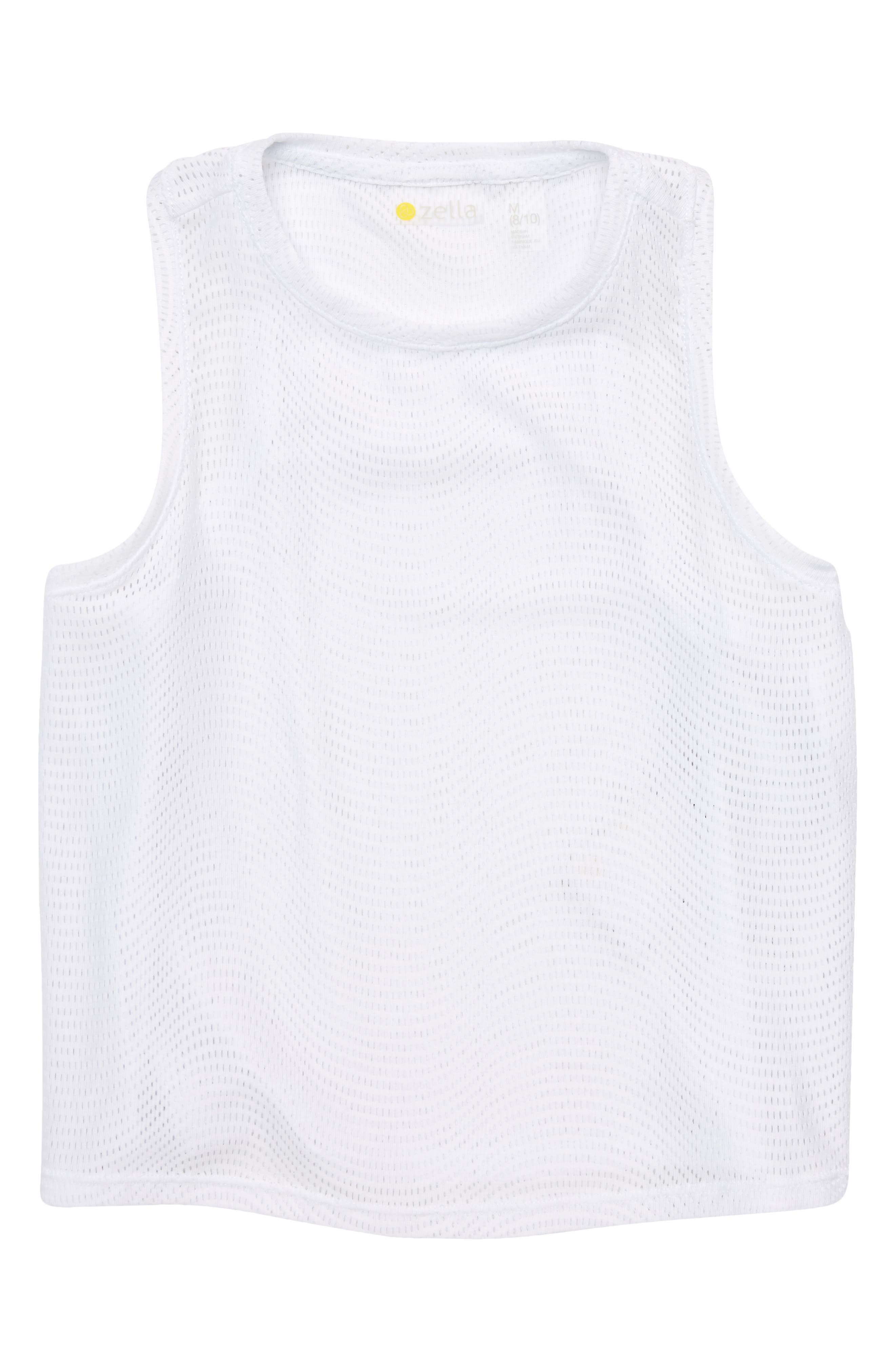 Zella Girl Kids' Wave Mesh Sheer Tank | Nordstromrack
