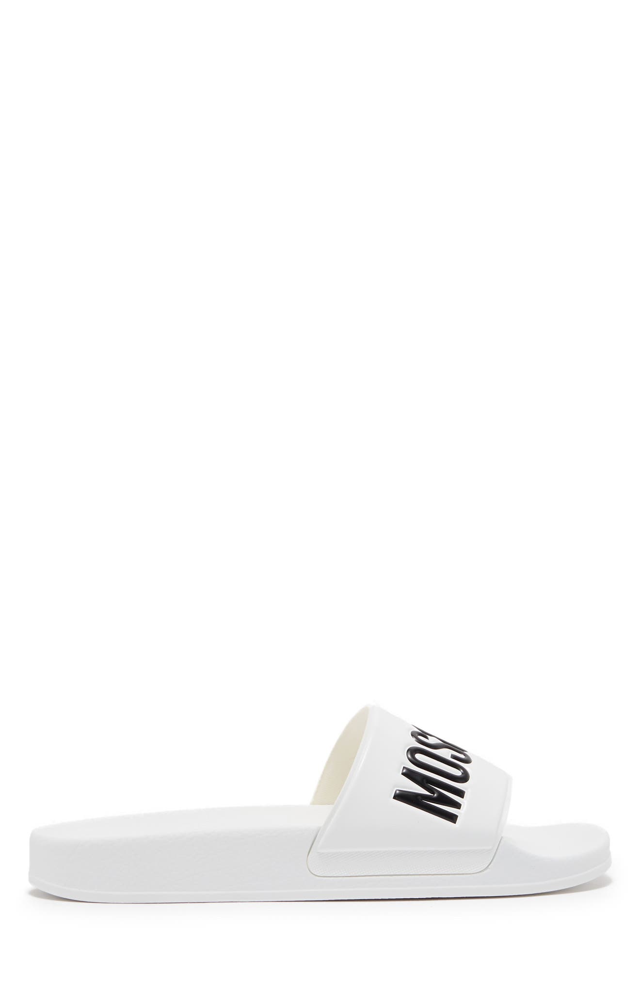 Moschino Brand Logo Flat Sandal (Women) | Nordstromrack