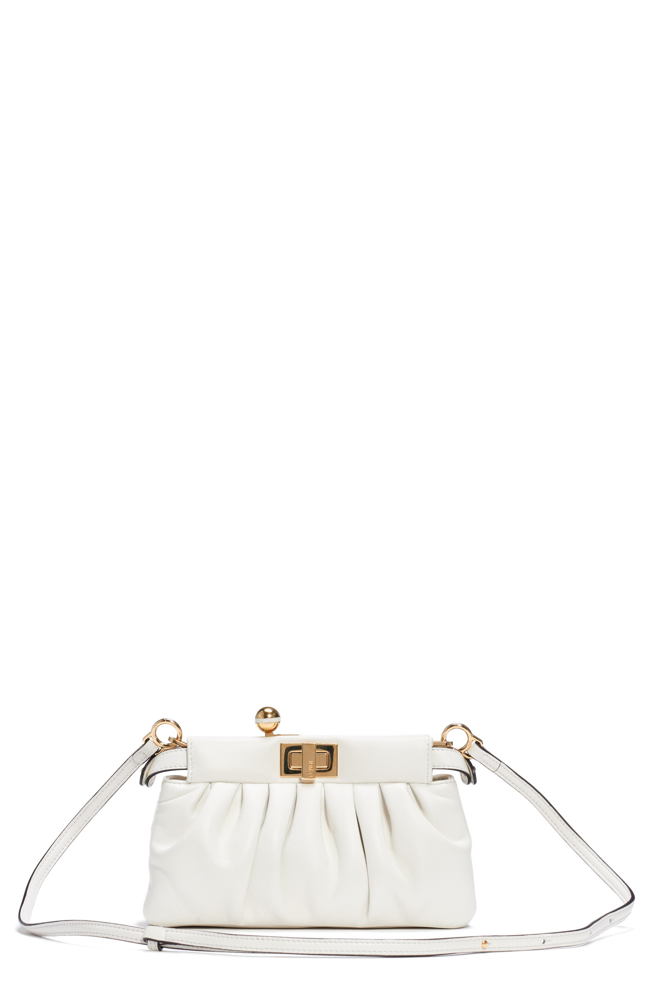 Fendi Peekaboo Click Leather Pochette Bag | Nordstrom