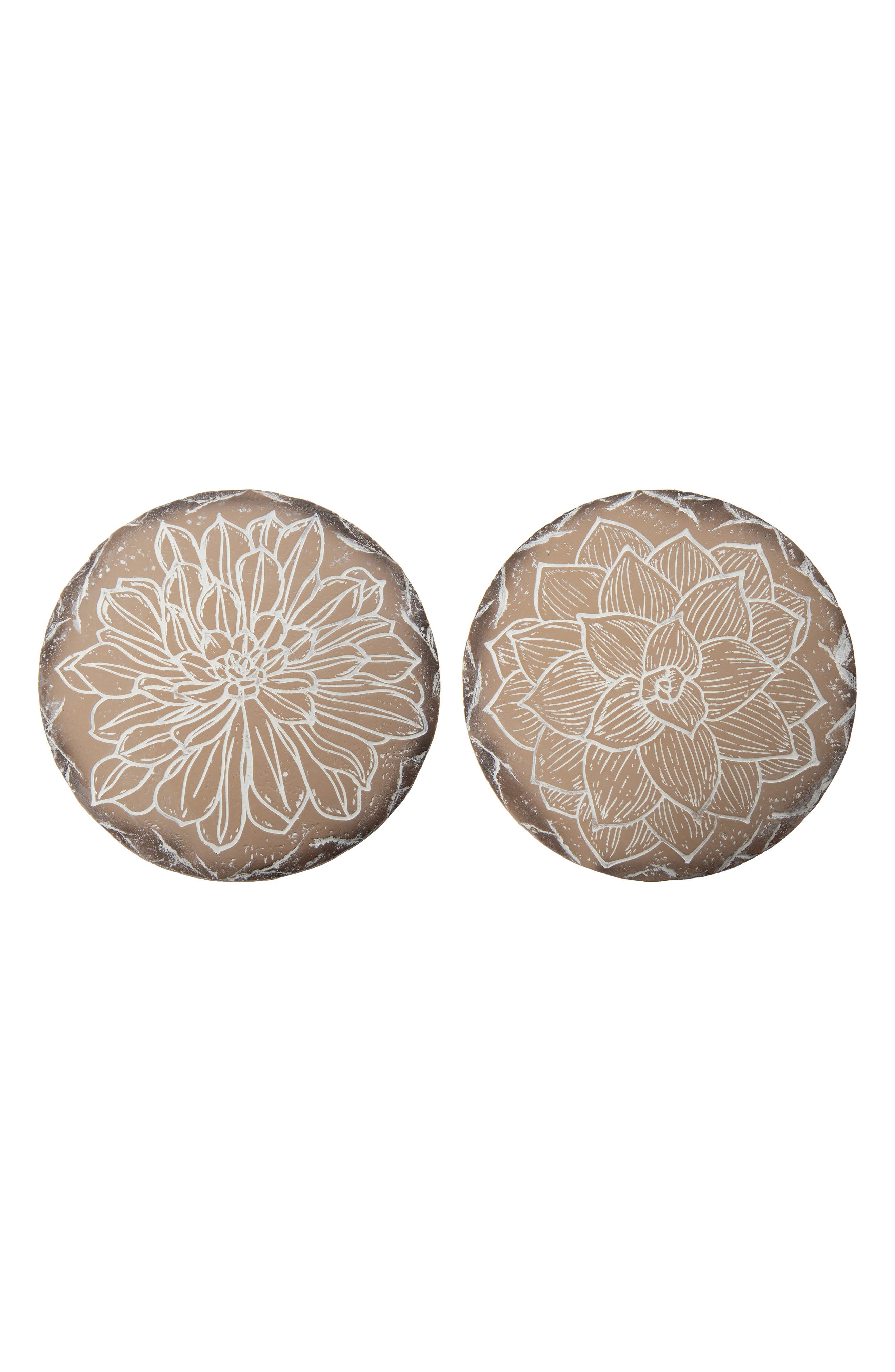Transpac Set of Two Succulent Garden Stepping Stone | Nordstromrack