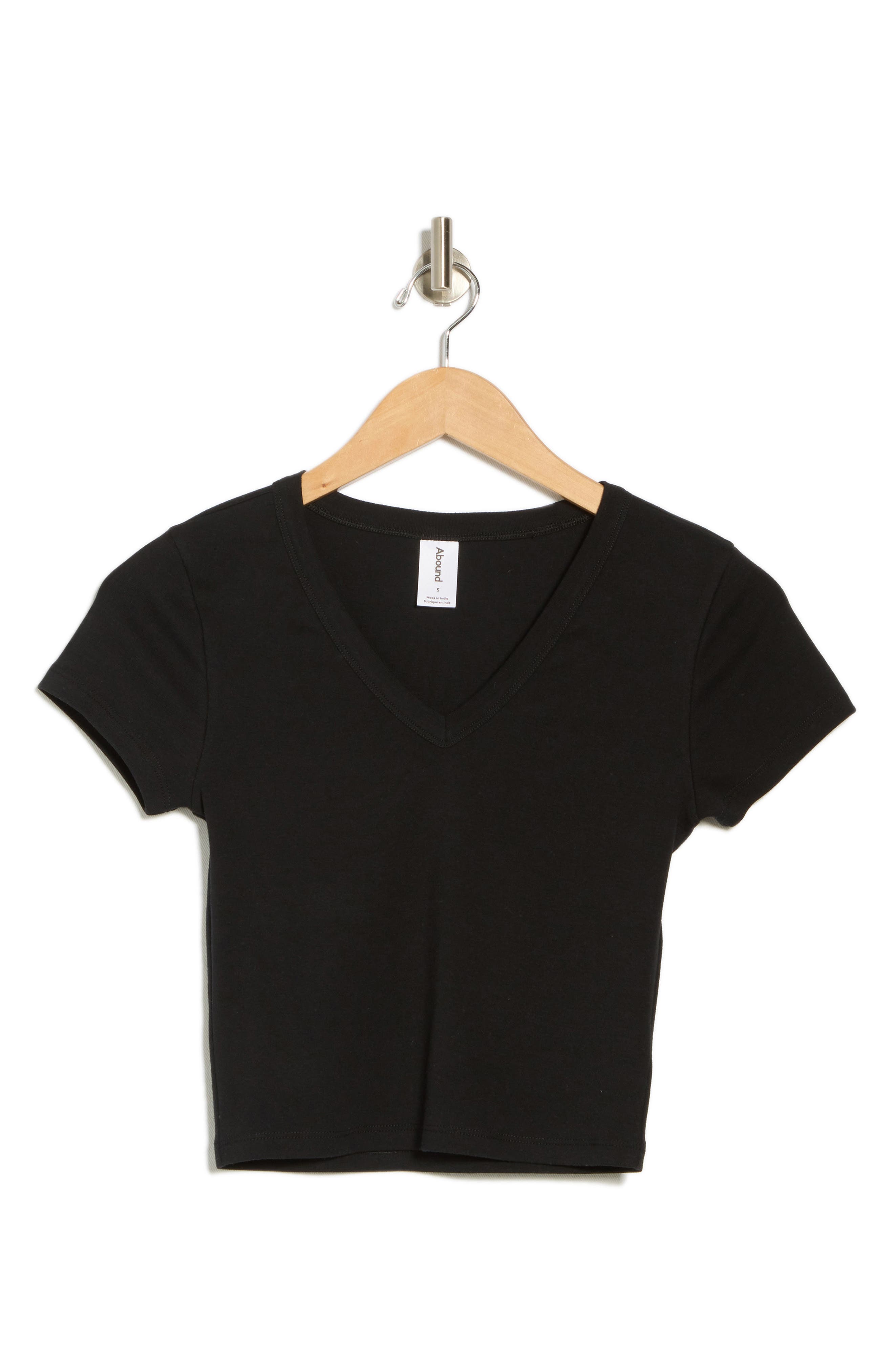 Abound Cropped V-Neck Tee | Nordstromrack