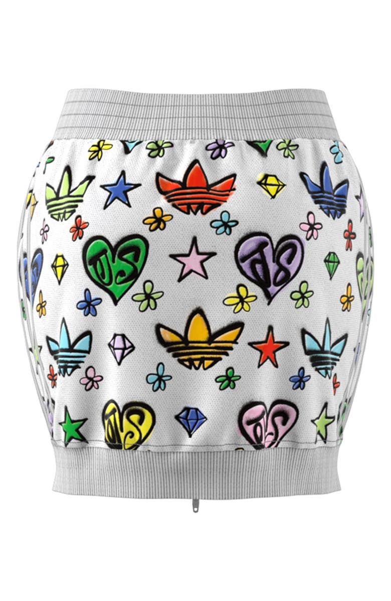adidas X Jeremy Scott Graffiti Logo Zip Skirt | Nordstrom