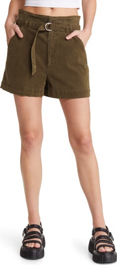 FRAME Cinched High Waist Shorts | Nordstromrack