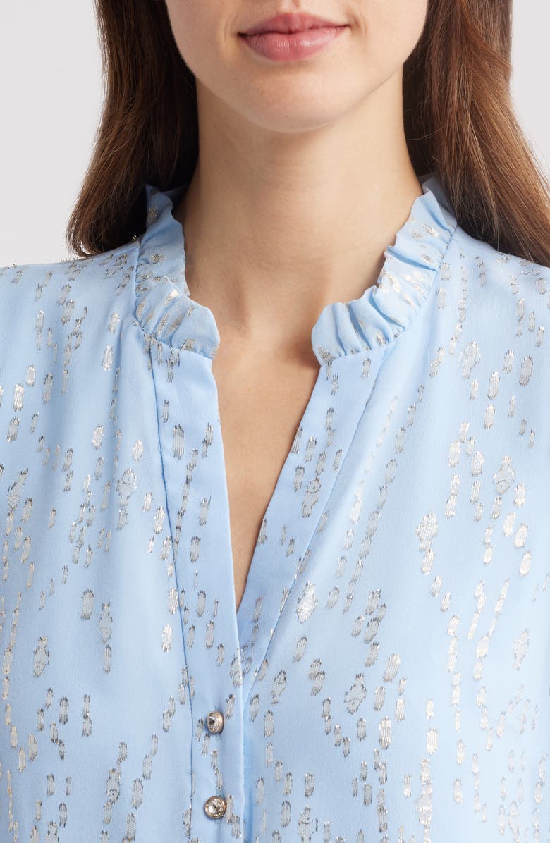 Lilly Pulitzer® Evaline Long Sleeve Silk Fil Coupé Drop Waist Dress ...