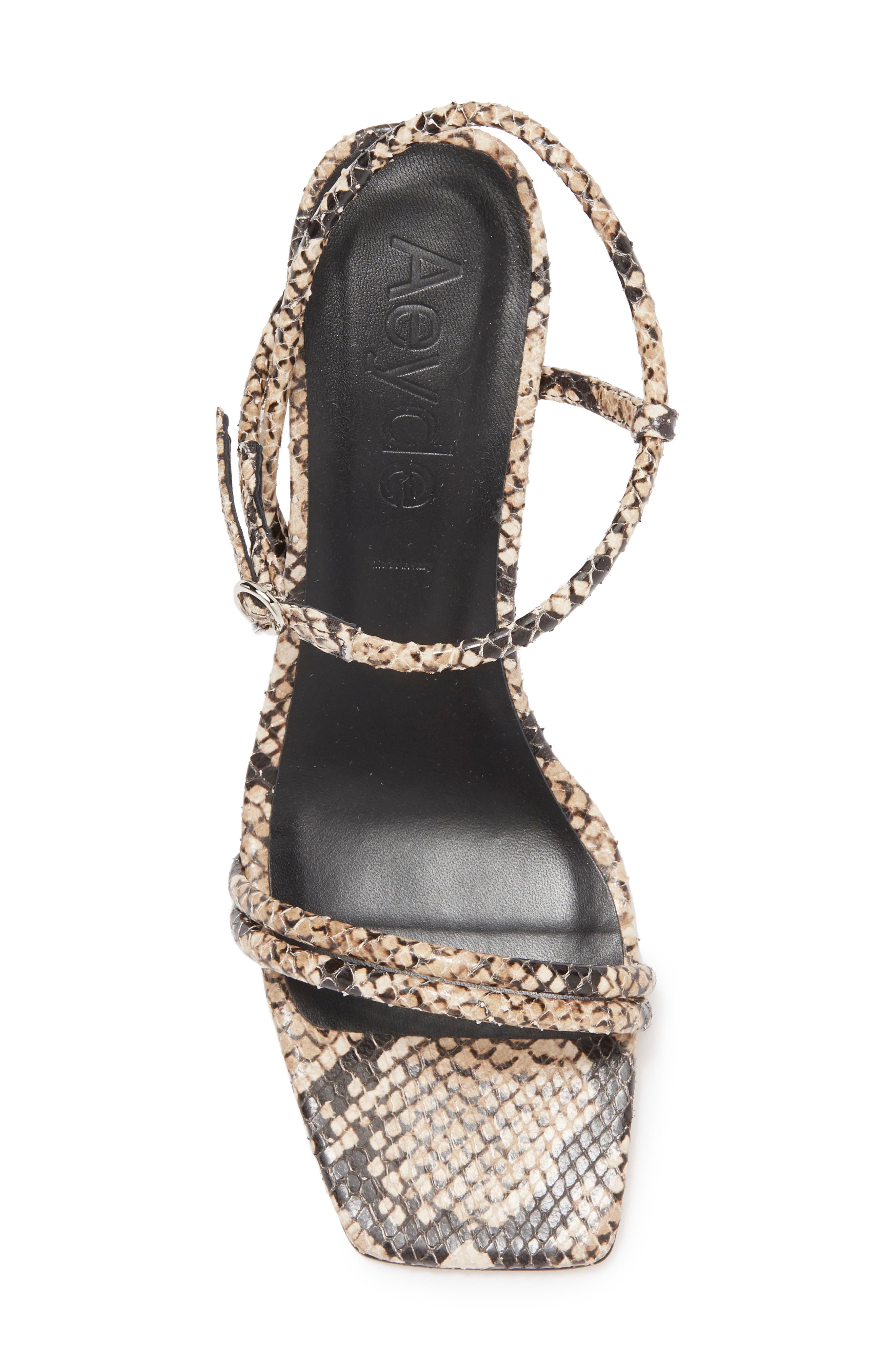 aeyde Helene Snake Print Sandal (Women) | Nordstromrack