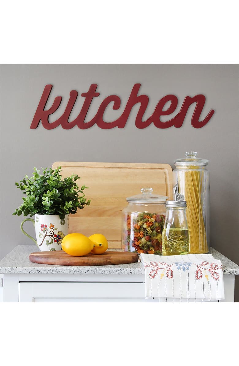 STRATTON HOME DECOR Red Kitchen Wood Word Decor | Nordstromrack