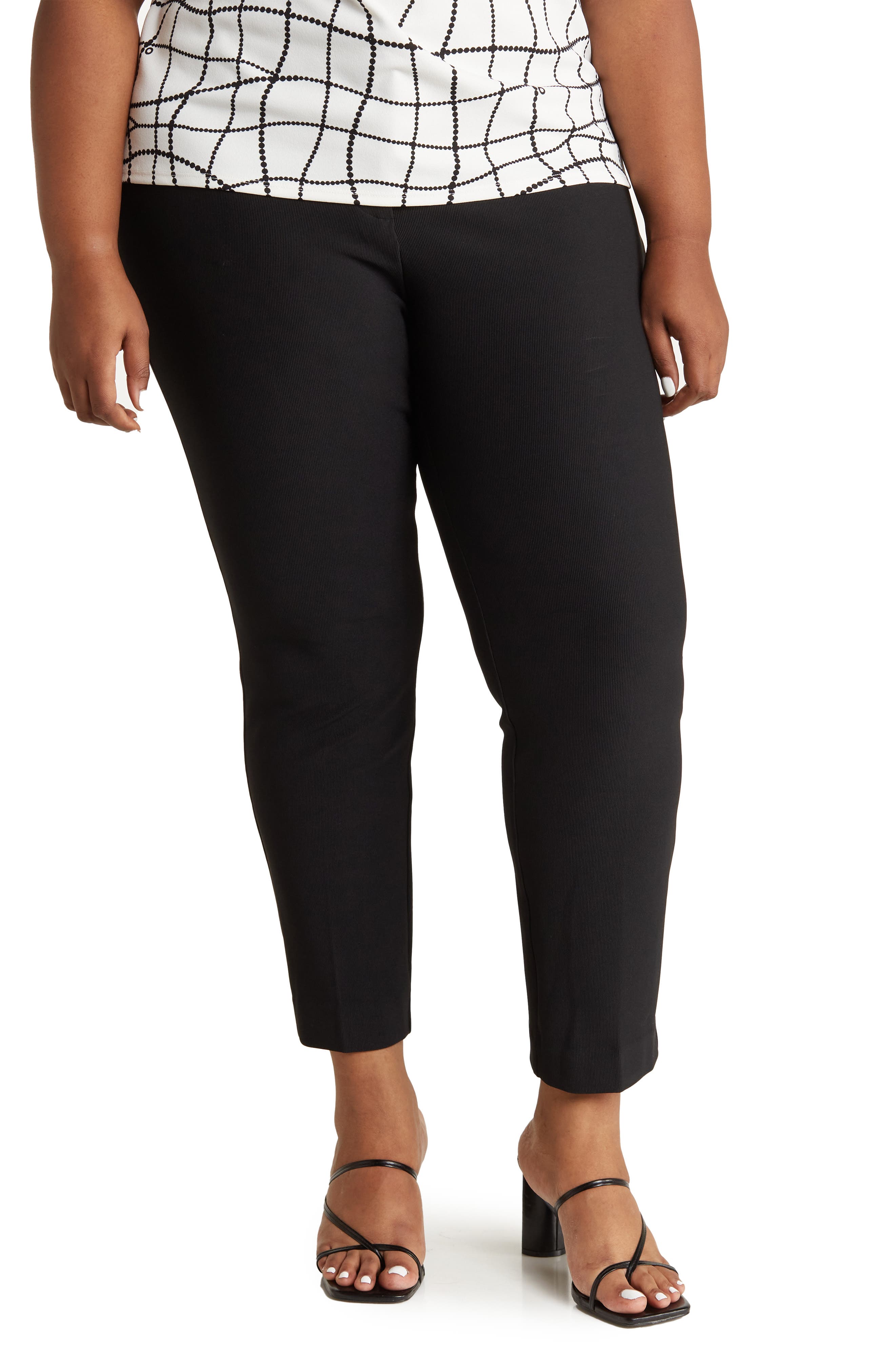 Amanda & Chelsea Ottoman Rib Ankle Straight Leg Pants | Nordstromrack