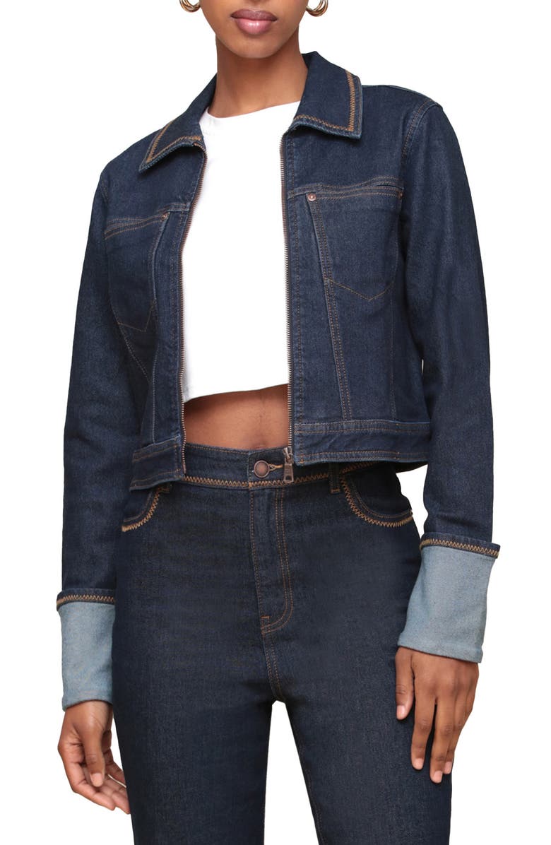 Avec Les Filles Cuffed Denim Jacket | Nordstromrack