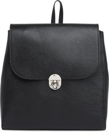 MASSIMO CASTELLO MASSIMO CASTELLI Dollaro Pebbled Leather Backpack ...