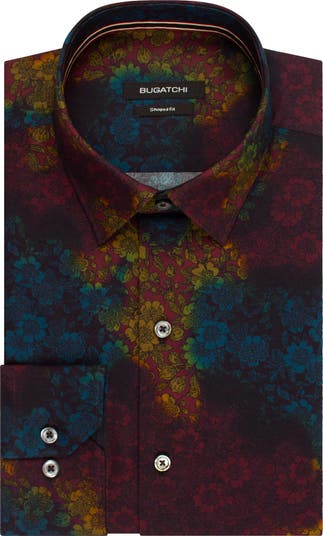 Bugatchi Shaped Fit Floral Button-Up Shirt | Nordstromrack