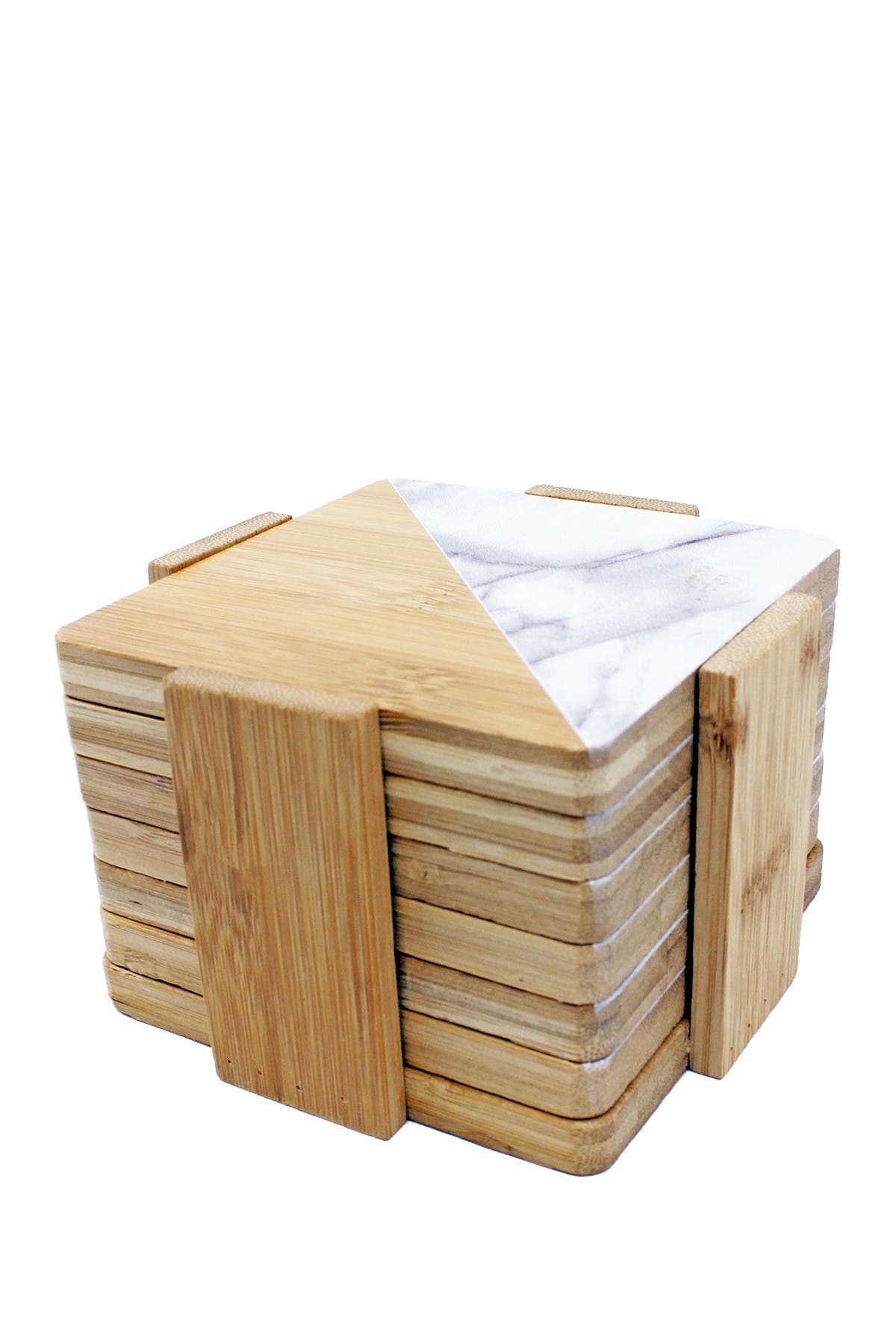 BergHOFF Bamboo Two-Tone 8-Piece Bamboo Coaster Set | Nordstromrack