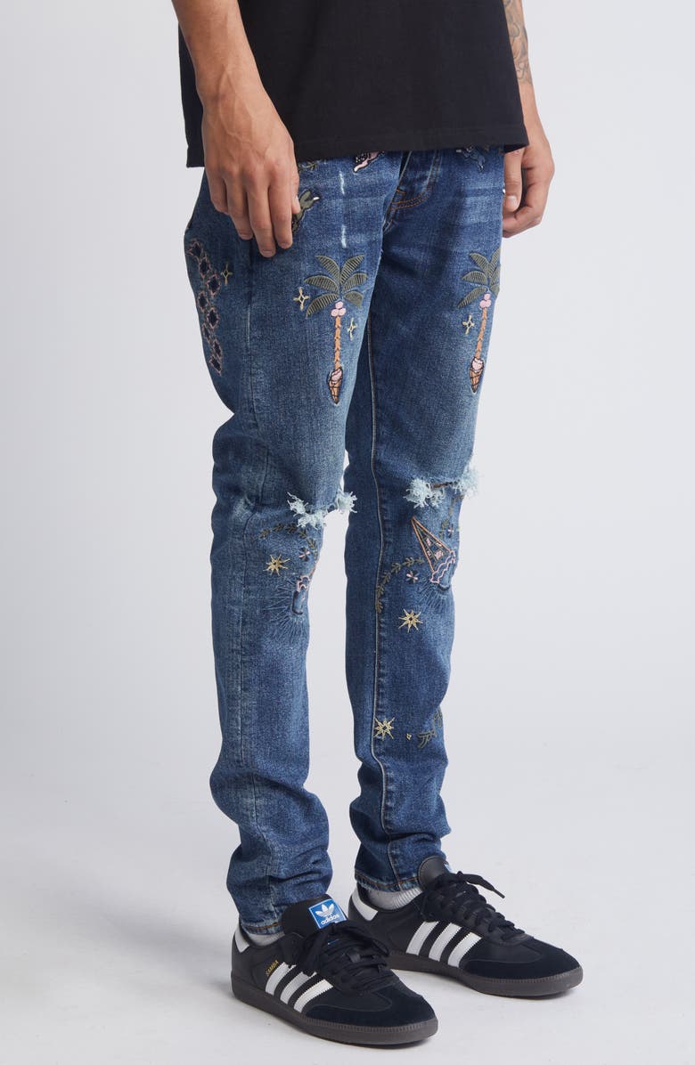 ICECREAM The Drums Ripped Straight Leg Jeans | Nordstromrack
