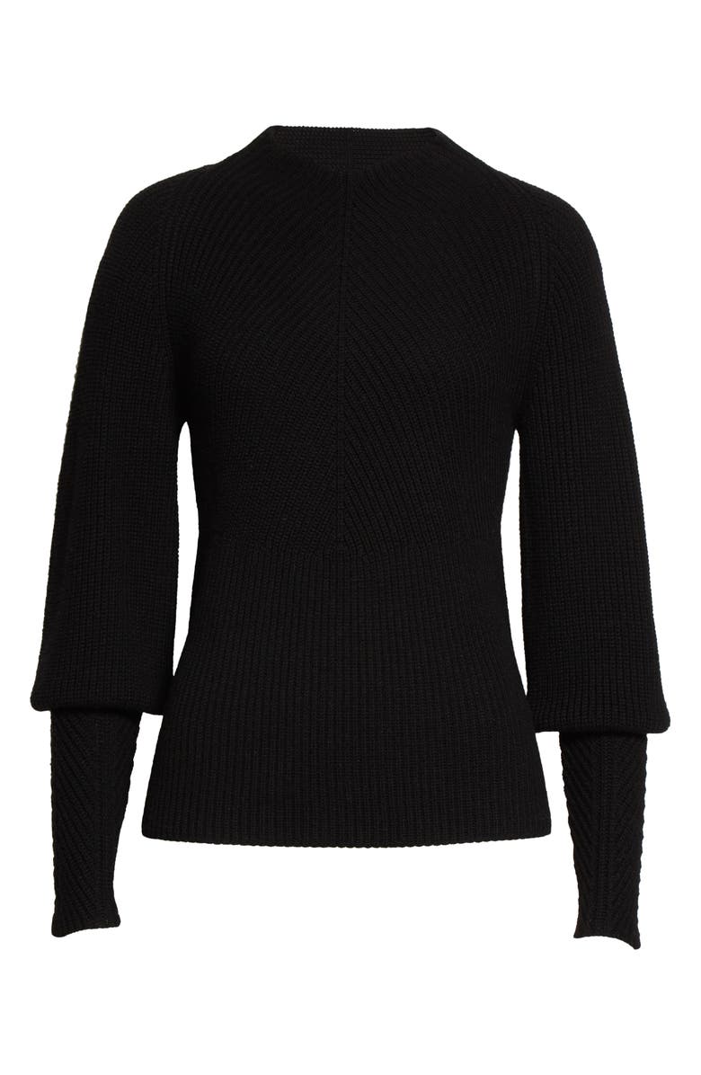 Rebecca Taylor RebeccaTaylor Backless Mock Neck Merino Wool Sweater ...