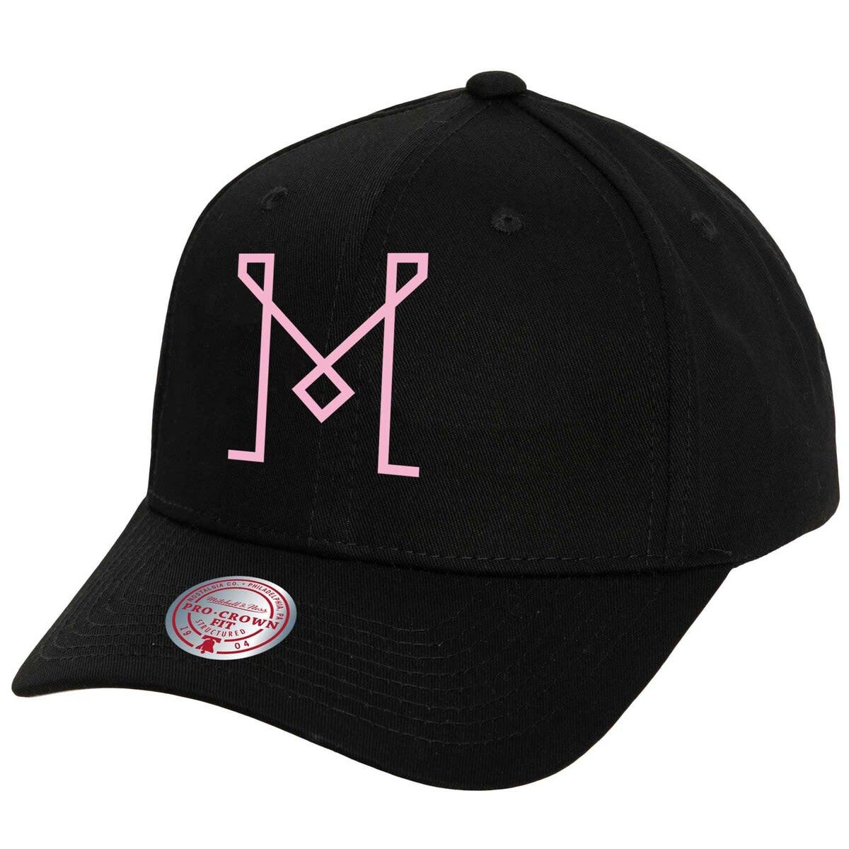 Mitchell & Ness Men's Mitchell & Ness Black Inter Miami CF Logo Low ...
