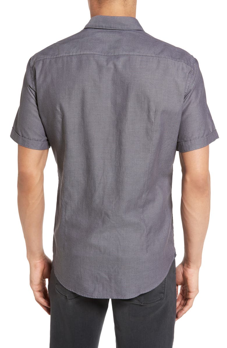 BOSS Robbie Sharp Fit Micro Dot Sport Shirt | Nordstrom