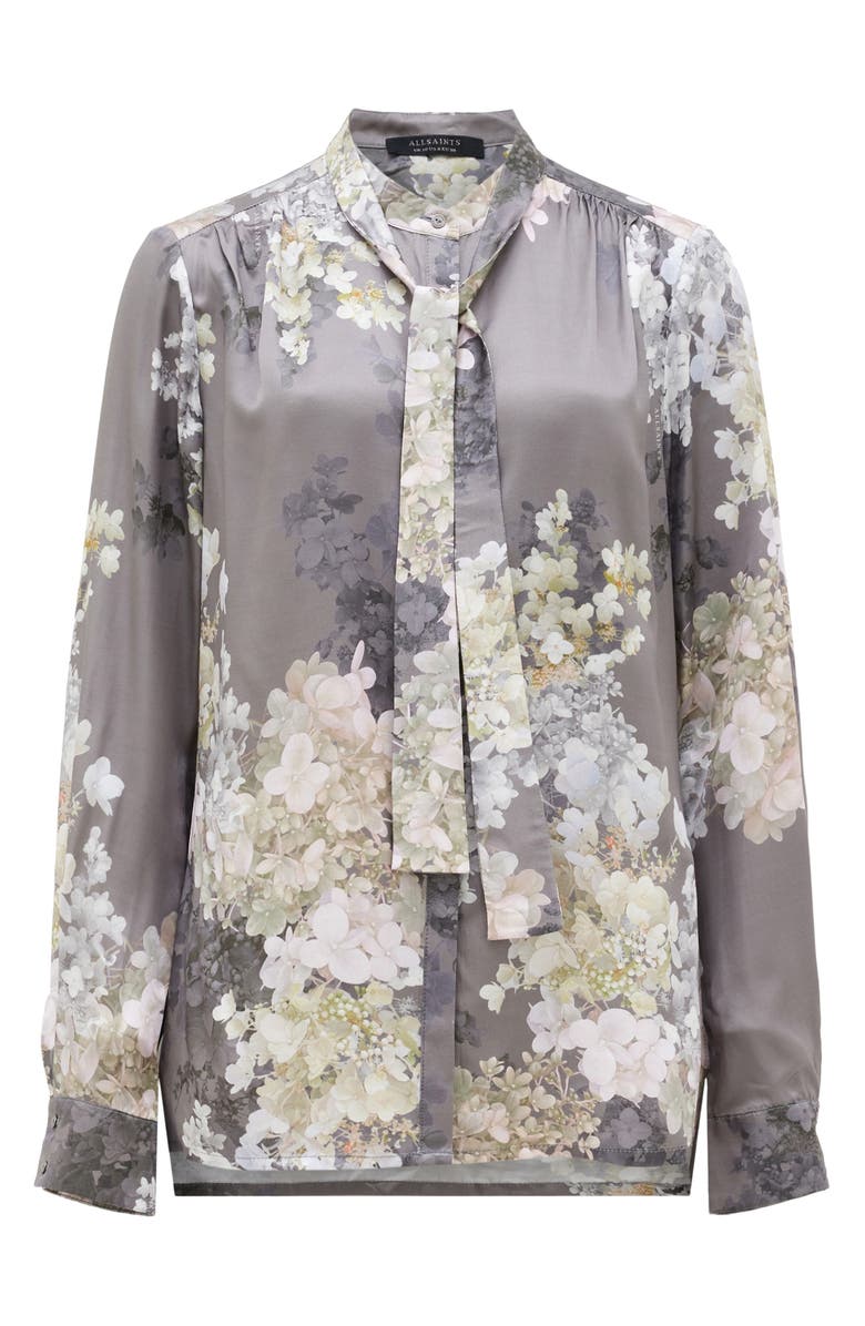 AllSaints Toni Venetia Tie Neck Blouse | Nordstromrack