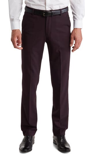 Berle Solid Flat Front Trousers | Nordstromrack