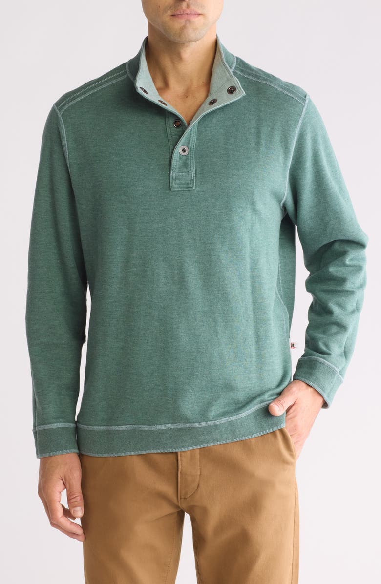 Tommy Bahama Flipfield Reversible Snap Mock Neck Top | Nordstromrack