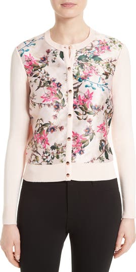 Ted Baker London Karlia Metallic Knit Cardigan | Nordstrom