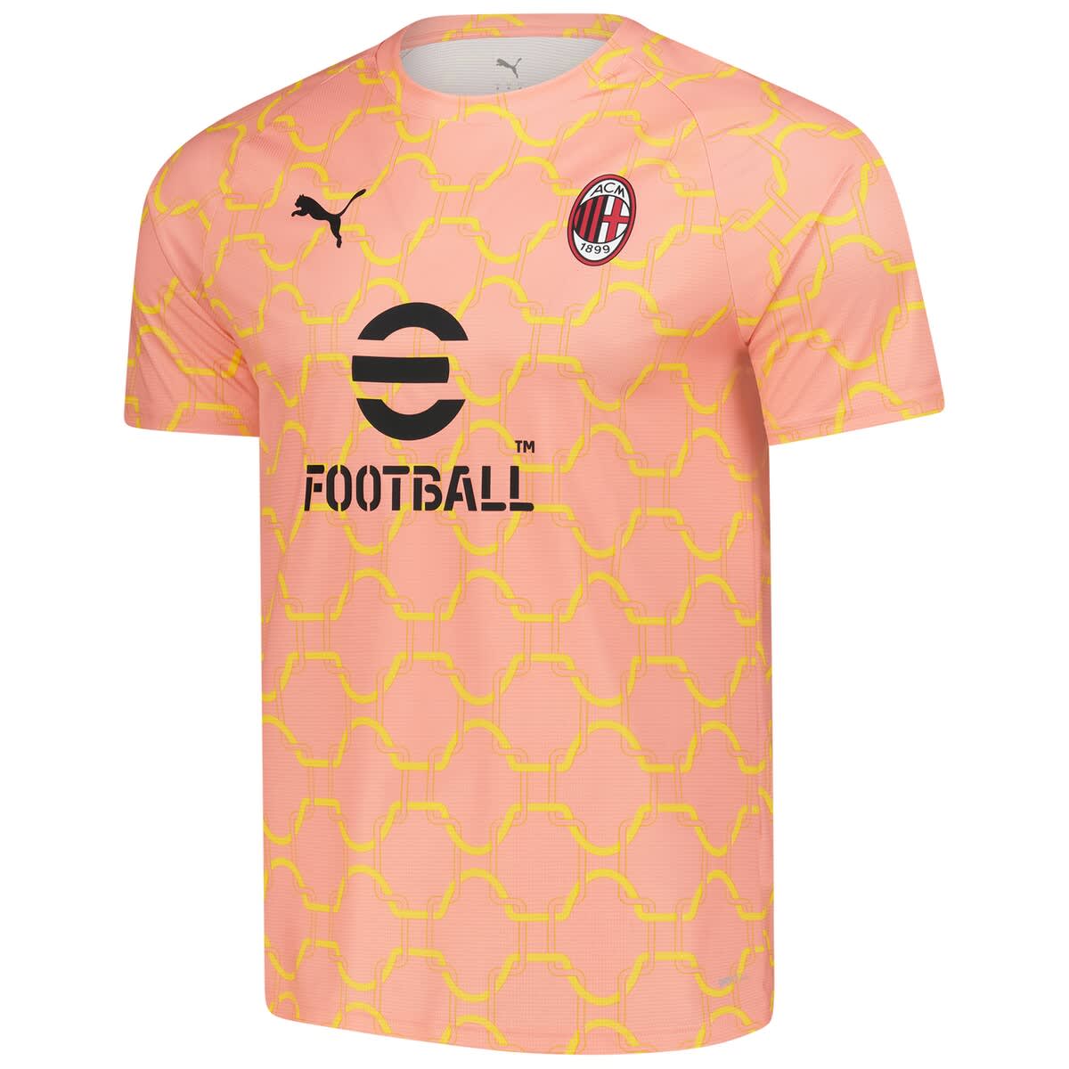 PUMA Men's Puma Light Orange AC Milan 2025/26 Pre-Match dryCell ...