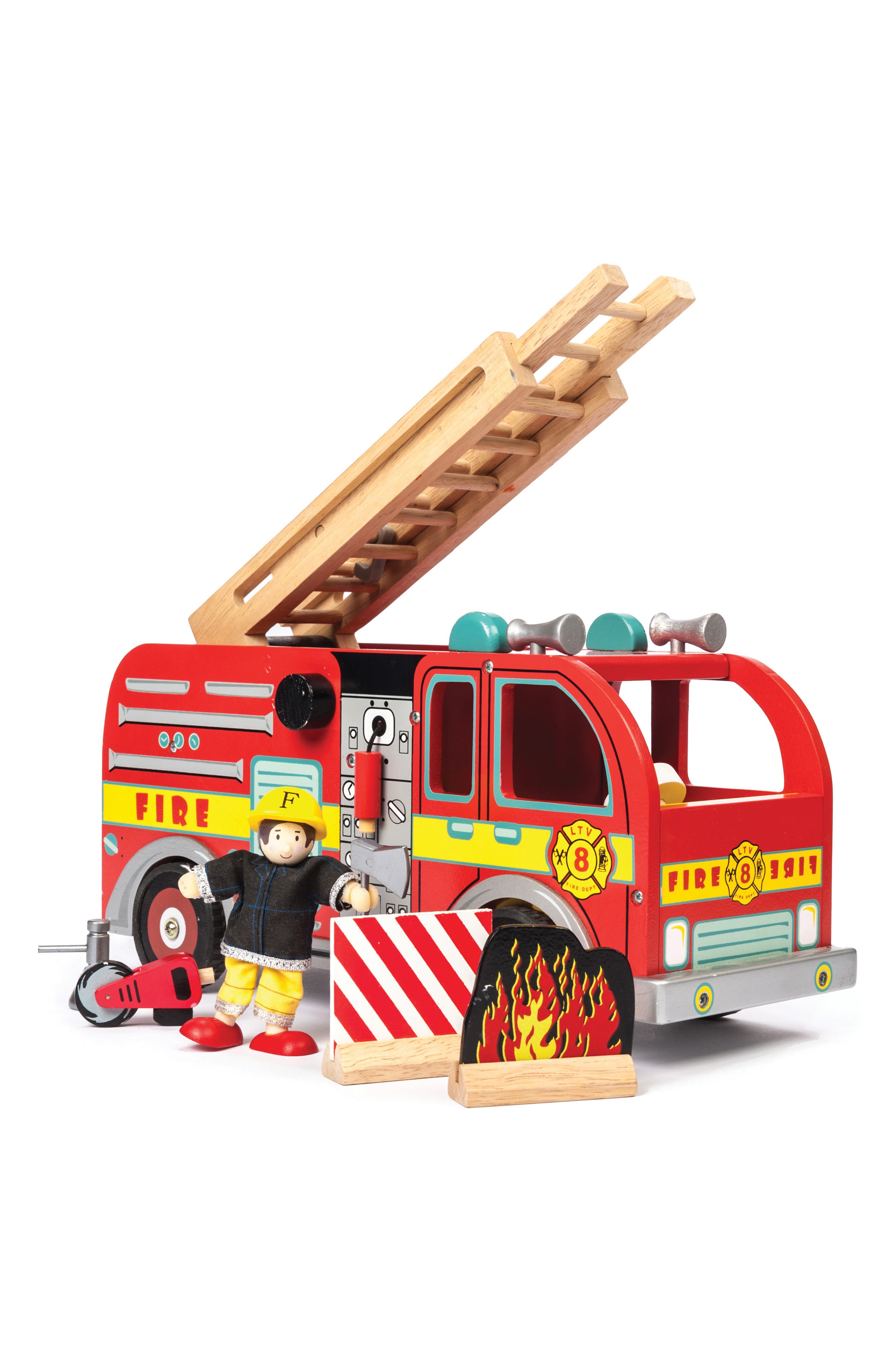 Le Toy Van Wood Fire Engine Set | Nordstrom