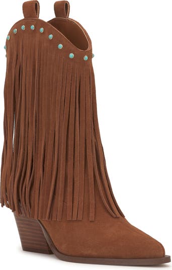 Jessica Simpson Paredisa Fringe Western Boot (Women) | Nordstrom