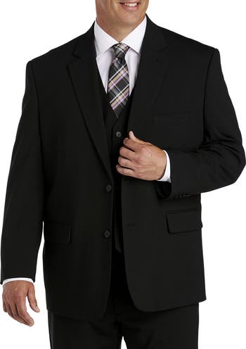 Oak Hill by DXL Big & Tall Perfect Fit Jacket-Relaxer Suit Jacket ...