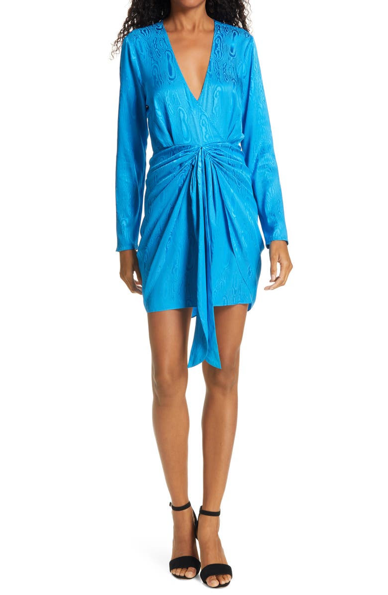 Ronny Kobo Marissa Long Sleeve Silk Blend Minidress | Nordstromrack