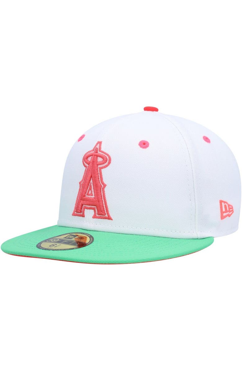 New Era Men's New Era White/Green Los Angeles Angels Watermelon Lolli ...