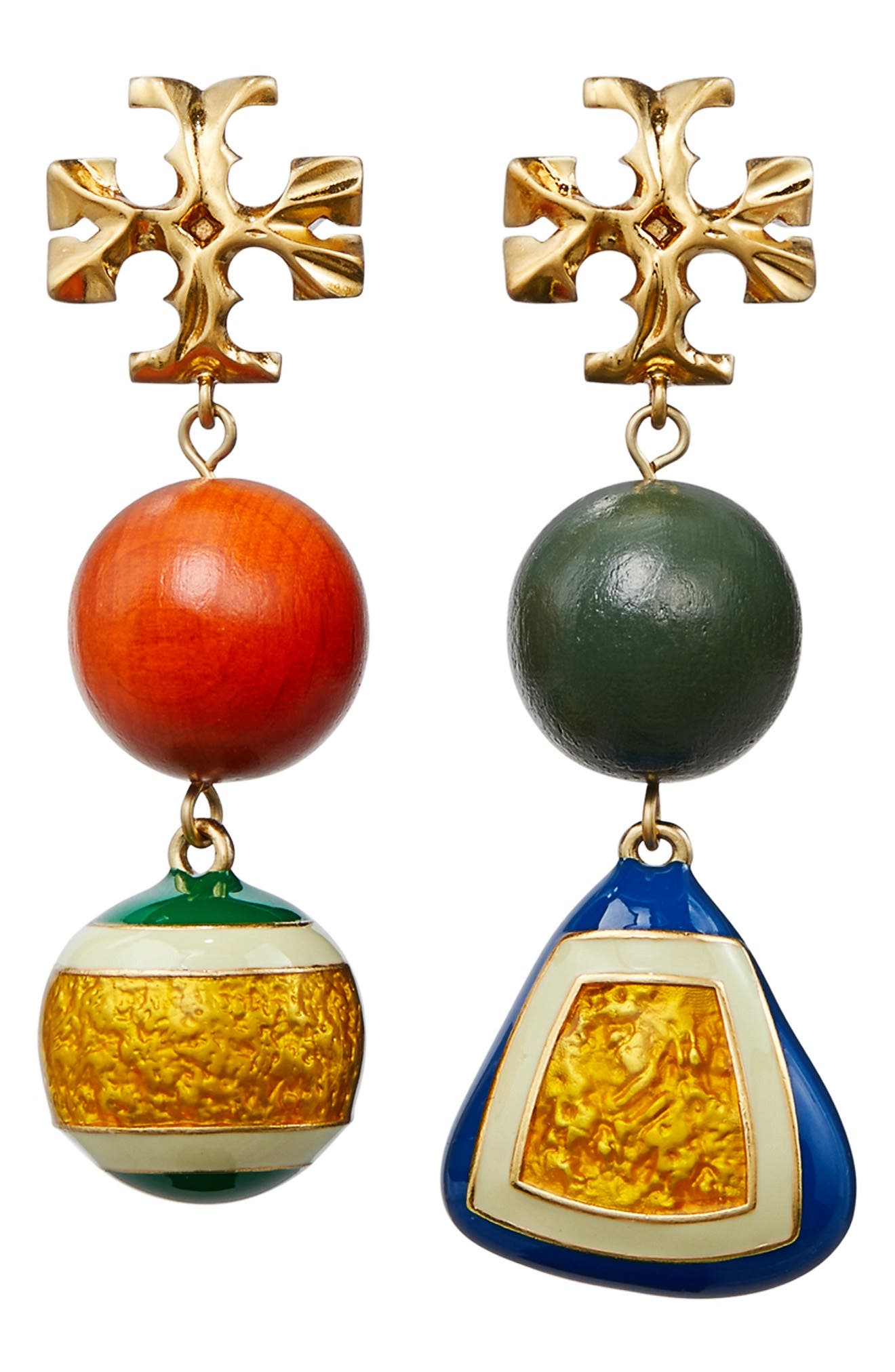 Tory Burch Roxanne Mismatched Double Drop Earrings | Nordstrom