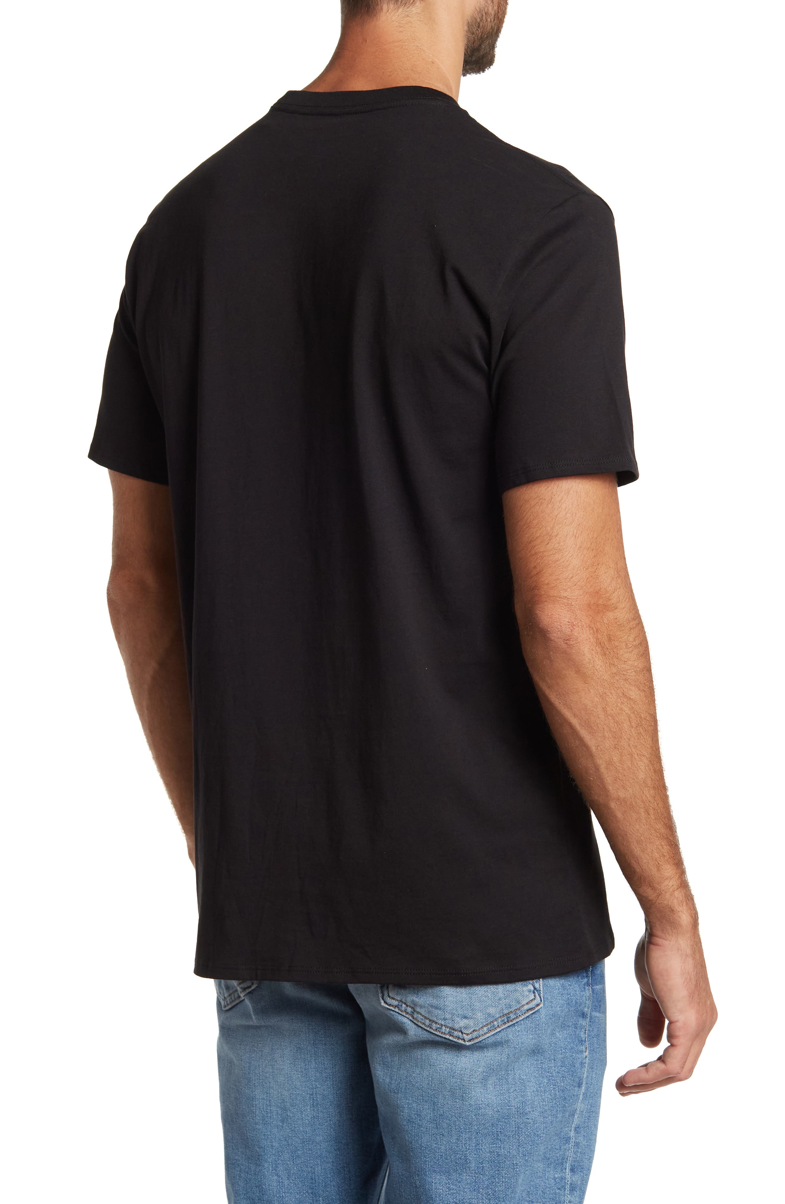 KARL LAGERFELD PARIS Framed Gothik Logo Crewneck Graphic Tee ...