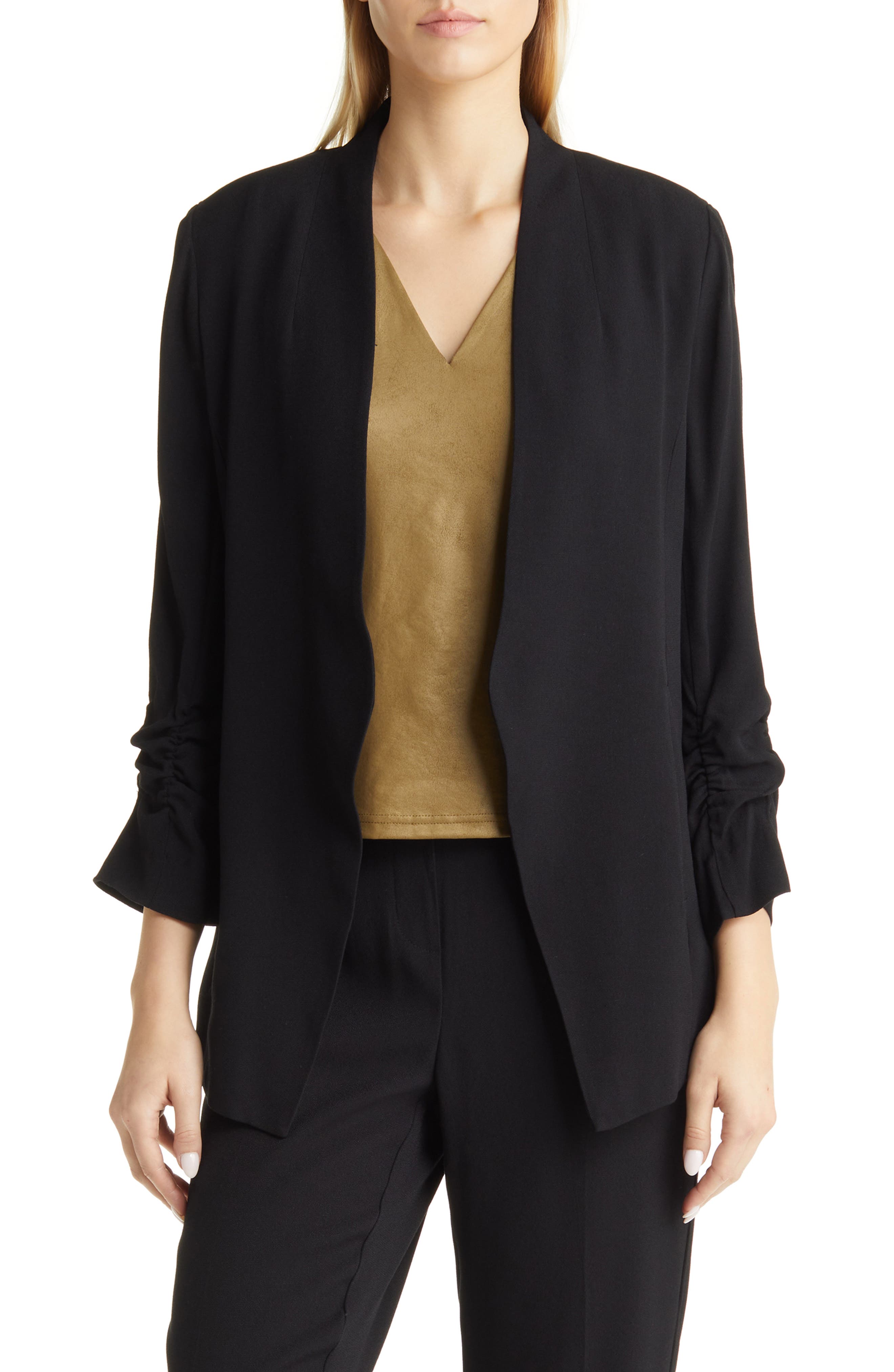 Halogen® Open Front Long Blazer | Nordstromrack