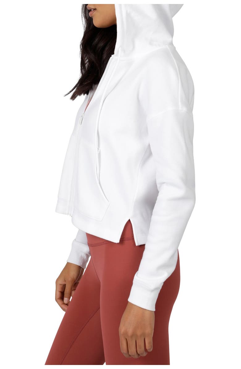 90 DEGREE BY REFLEX Full Zip Side Slit Hoodie | Nordstromrack