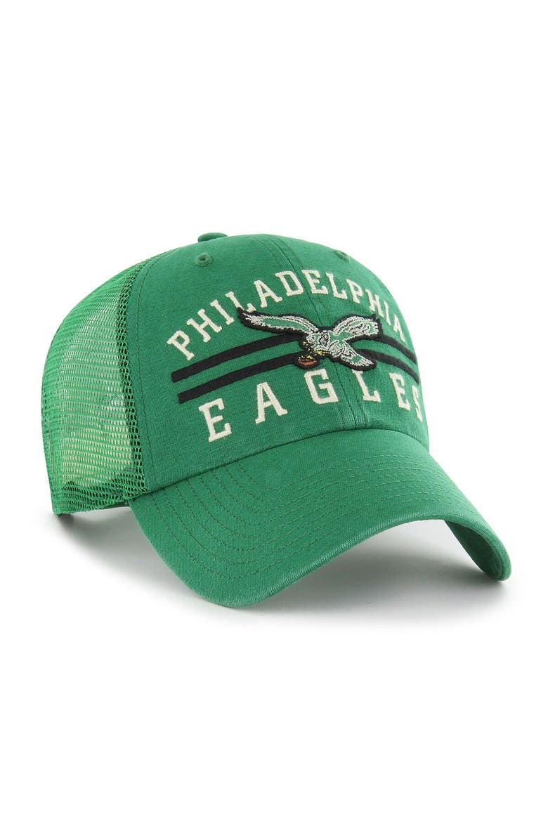 '47 Men's '47 Kelly Green Philadelphia Eagles Highpoint Trucker Clean ...