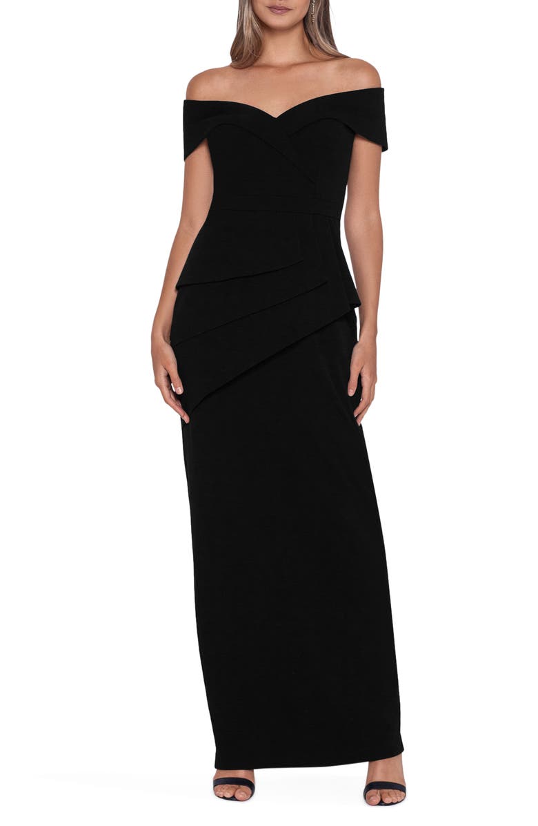 Xscape Evenings Xscape Off the Shoulder Evening Gown | Nordstrom