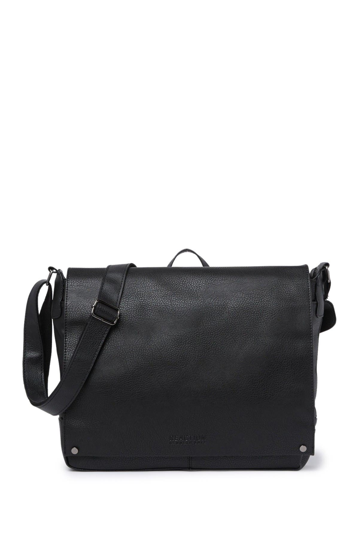 Kenneth Cole Slouchy Pebbled Vegan Leather Messenger Bag | Nordstromrack